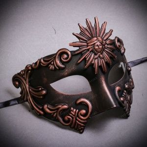 ILOVEMASKS | Accessories | Warrior Roman Greek Sun Venetian Masquerade ...